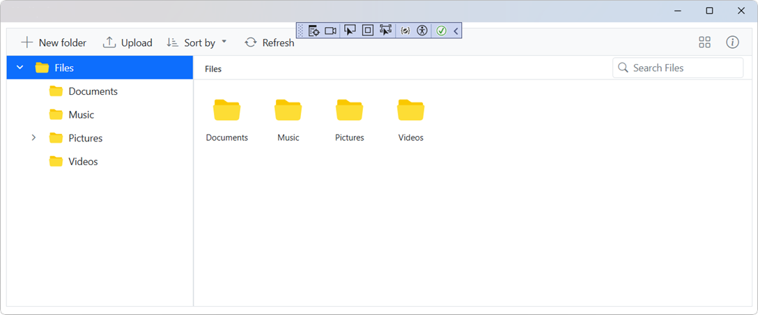 Getting Started with FileManager in Blazor MAUI App | Syncfusion