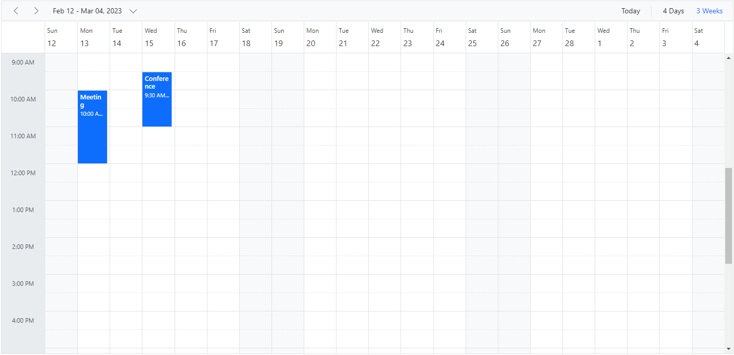Views In Blazor Scheduler Component Syncfusion
